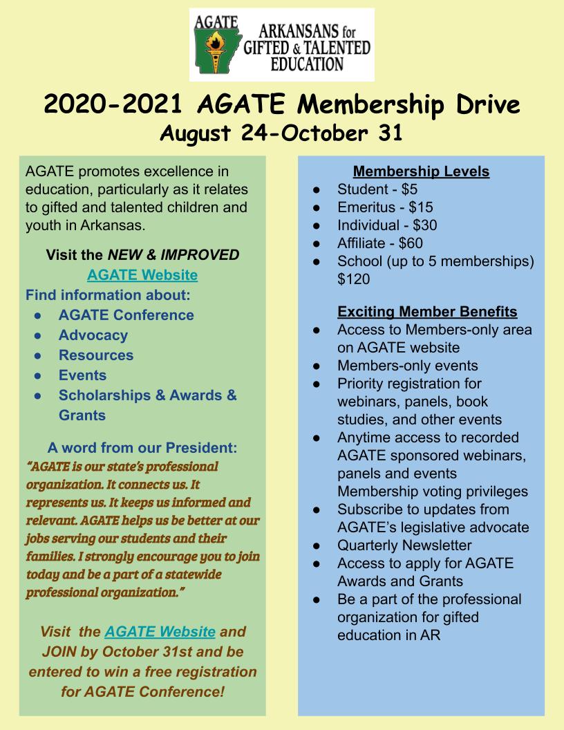 Arkansans for Gifted Talented Education (AGATE)